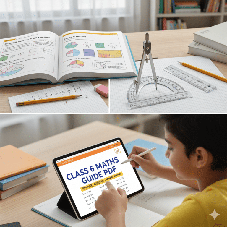 Class 6 Maths Guide PDF: ষষ্ঠ শ্রেণির গণিত (সকল অধ্যায়)